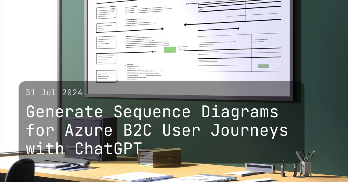 Generate Sequence Diagrams for Azure B2C User Journeys with ChatGPT ...
